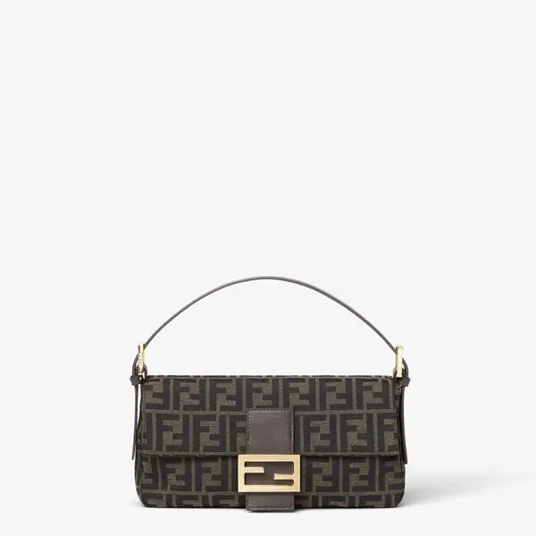 Fendi Baguette® 26424 Ff Zucca Jacquard Fabric Bag - [brown]